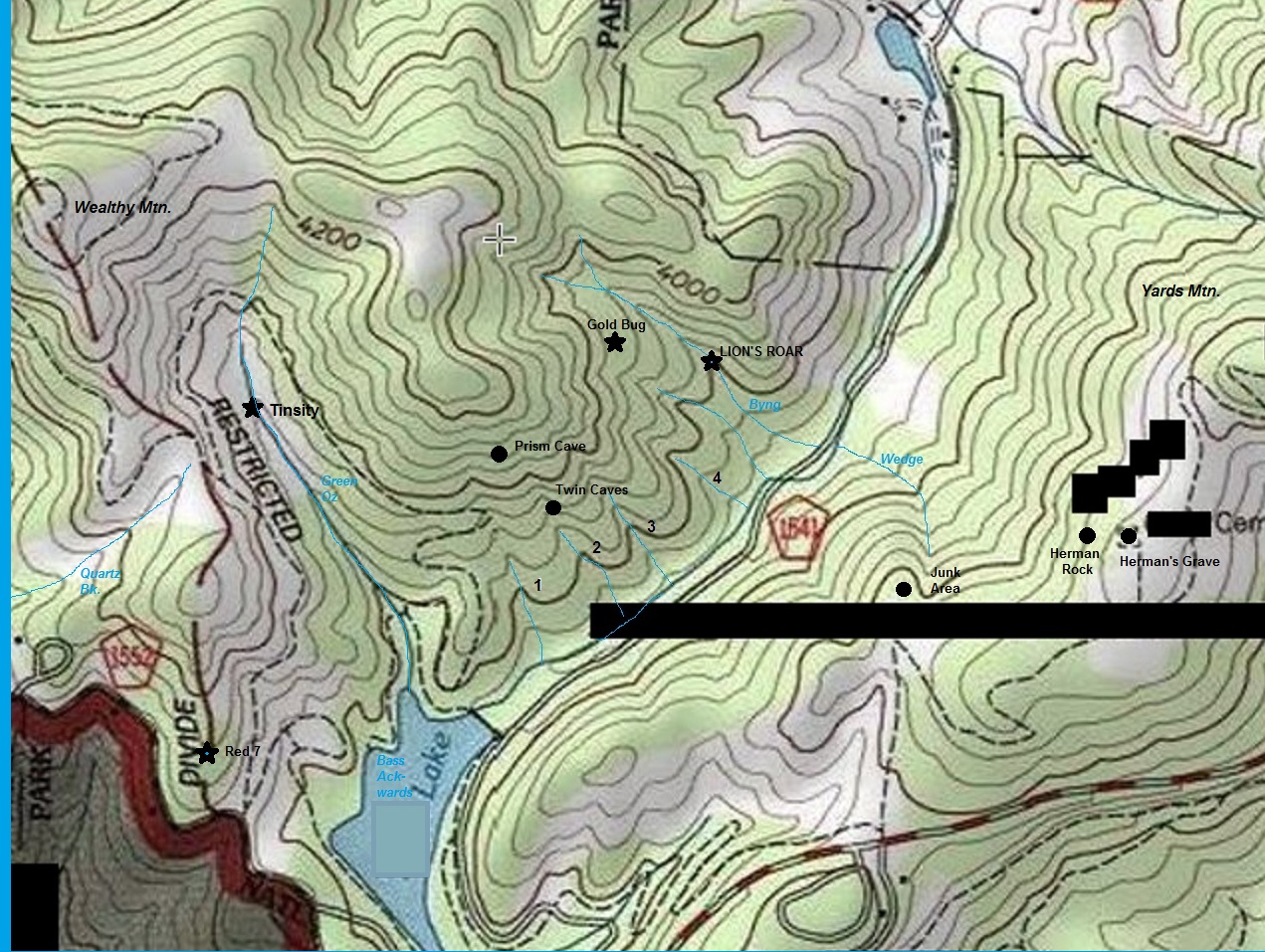 Byng/4 Valleys Map | Sunklands